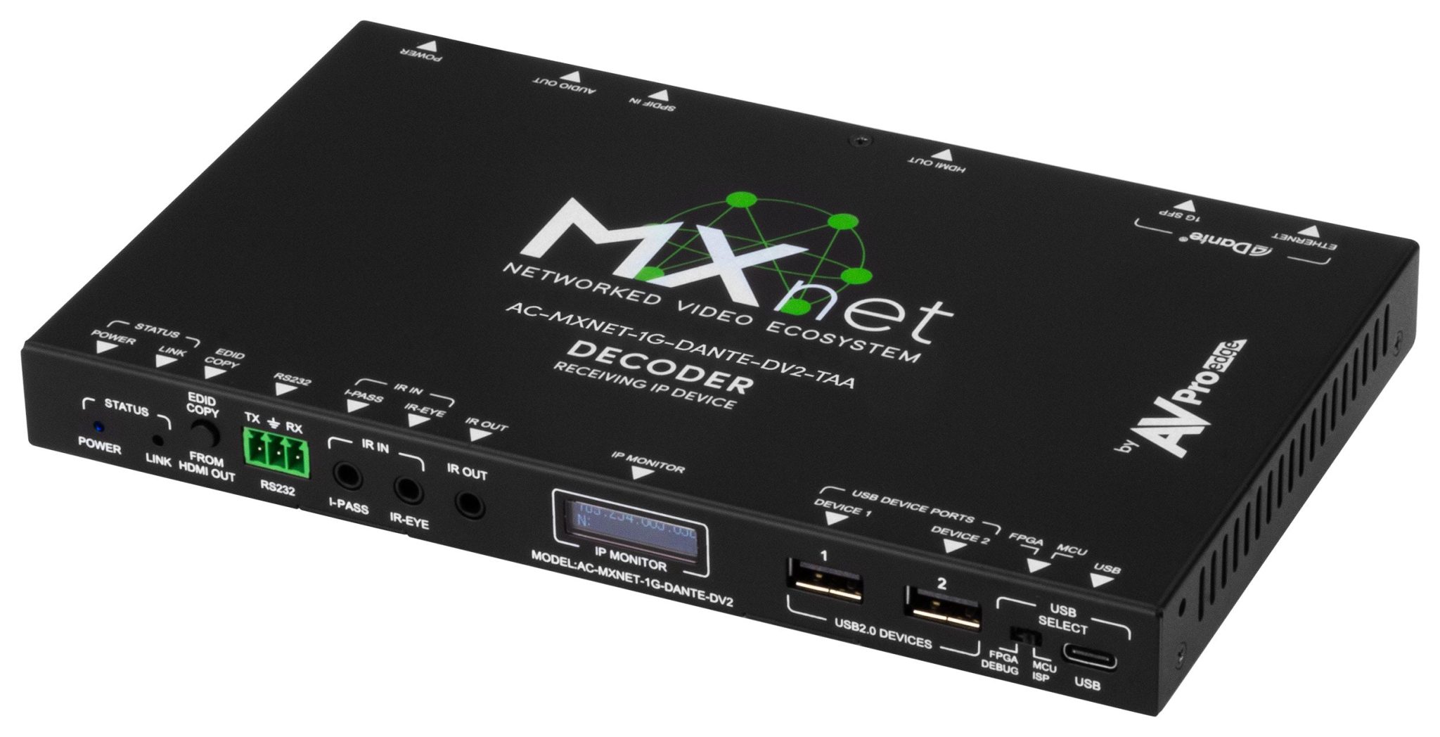 TAA - MXnet 1G Evolution II Decoder with Dante | Audio Visual Distributors