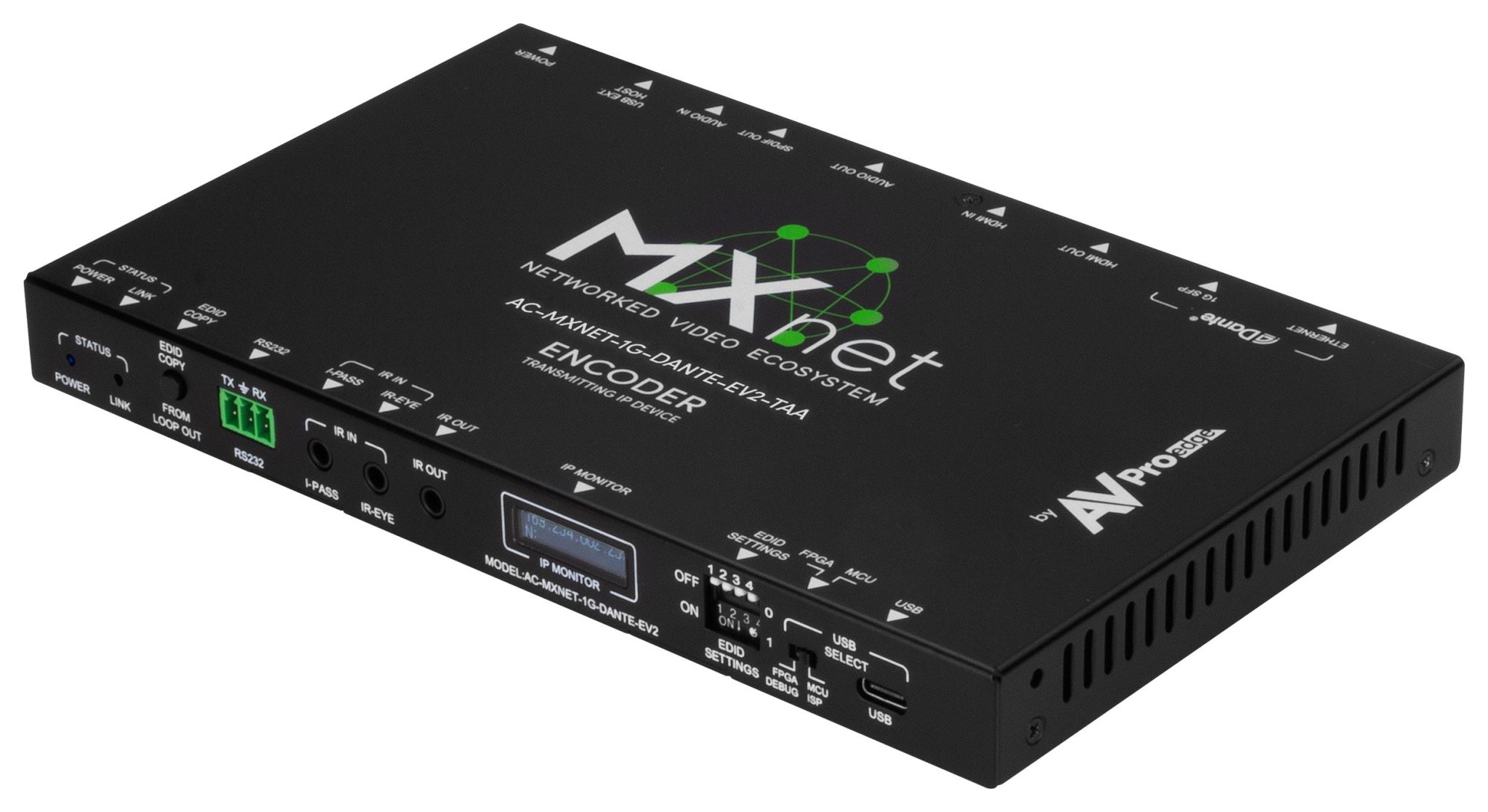 TAA - MXnet 1G Evolution II Encoder with Dante | Audio Visual Distributors